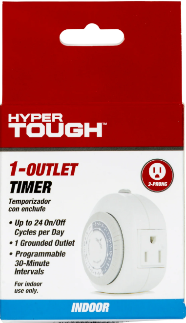 HT1023 / HTV1023 Hyper Tough Indoor Grounded Analog Timer – Hampton.Care